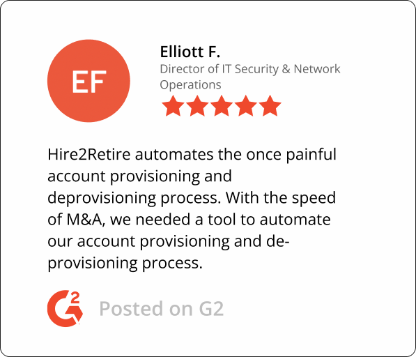 Hire2Retire - Employee Lifecycle & Identity Provisioning